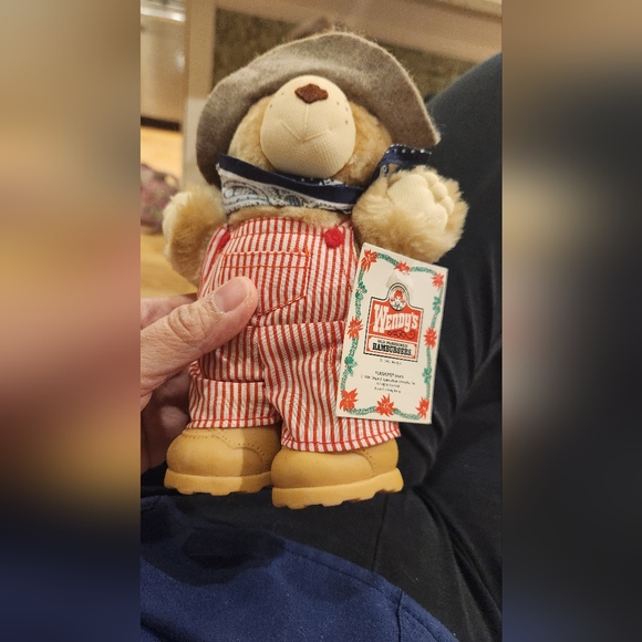 Toys | Vintage Wendys Hamburger Plush Bear | Poshmark